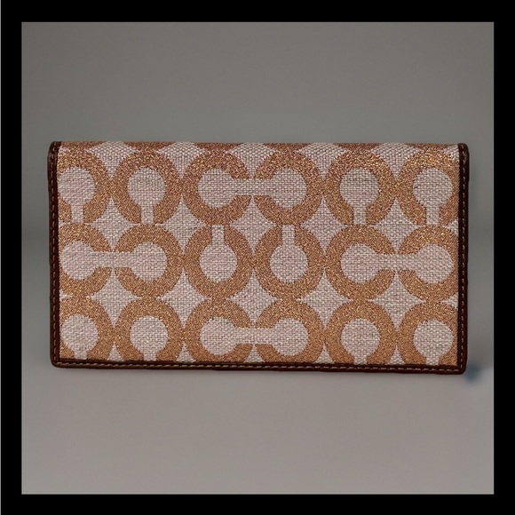 Coach | Bags | Coach Glitter Checkbook Cover | Poshmark